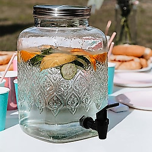 2 Pcs Replacement Cooler Faucet, Reusable Spigot Spout Water Beverage Lever Pour Dispenser Valve Water Crock Water Tap, BPA Free Plastic Water Spigot (Black)