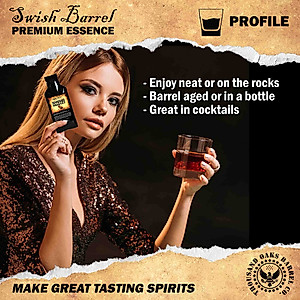 Thousand Oaks Barrel Co. Tennesse Bourbon Whiskey Flavor Essence - Single Pack 20ml (0.65oz) Liquor Essence Refill for Barrel Aging Whiskey Making Kit, Cocktails Mixers - Moonshine Flavoring Supplies