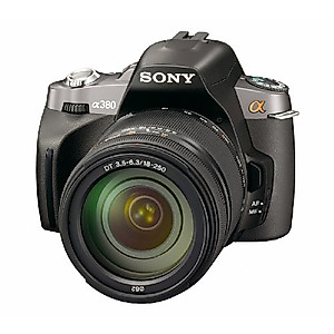 Sony Alpha A380Y 14.2 MP Digital SLR Camera with Super SteadyShot INSIDE Image Stabilization and 18-55mm and 55-200mm Lenses