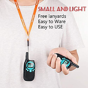 Rechargeable Walkie Talkies for Adults 5 Mile Long Range Boys Walkie-talkies 2 Pack 22CH 0.5W License Free FRS Two Way Radio with Flashlight Easy to Use for Family Camping Trip