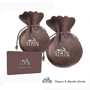 Gemini Personalized Silver Matt His and Her Matte Matching Titanium Wedding Rings Set Valentine Day Gift