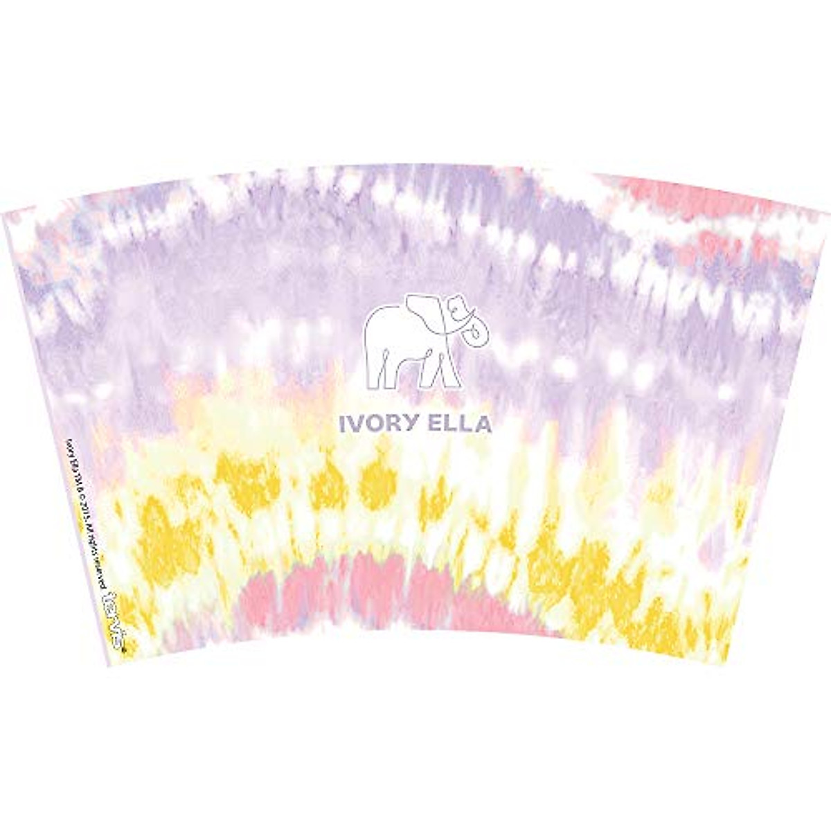 Tervis Made in USA Double Walled Ivory Ella Insulated Tumbler Cup Keeps Drinks Cold & Hot, 16oz, Tie Dye