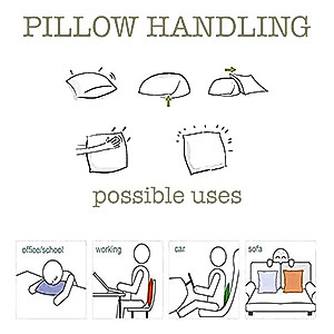 Rae Dunn Decorative Throw Pillows, Decor for Living Room and Bedroom, 2 Pack of 12x12 inch Pillows, Soft, Throw Pillows for Couch, Bed, Chair, Labelled Rise, Shine in Signature Font