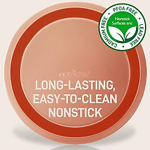 NutriChef 10-Piece Nonstick Oven Baking Pan Set - Premium Carbon Steel Bakeware w/Cookie Sheets, Loaf & Cupcake Pans, Perforated Crisper Pans, Round & Square Roasting Pans, Easy to Clean - Copper