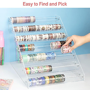 Vowcarol 7 Layers Washi Tape Organizer, Washi Tape Storage Racks