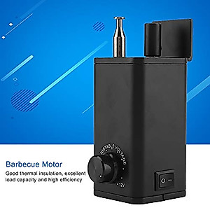 Grill Motor BBQ Rotator Motor, Adjustable Speed Electric Barbecue Motor, Low Noise and Low Energy Consumption, 3-12V(US 110V)