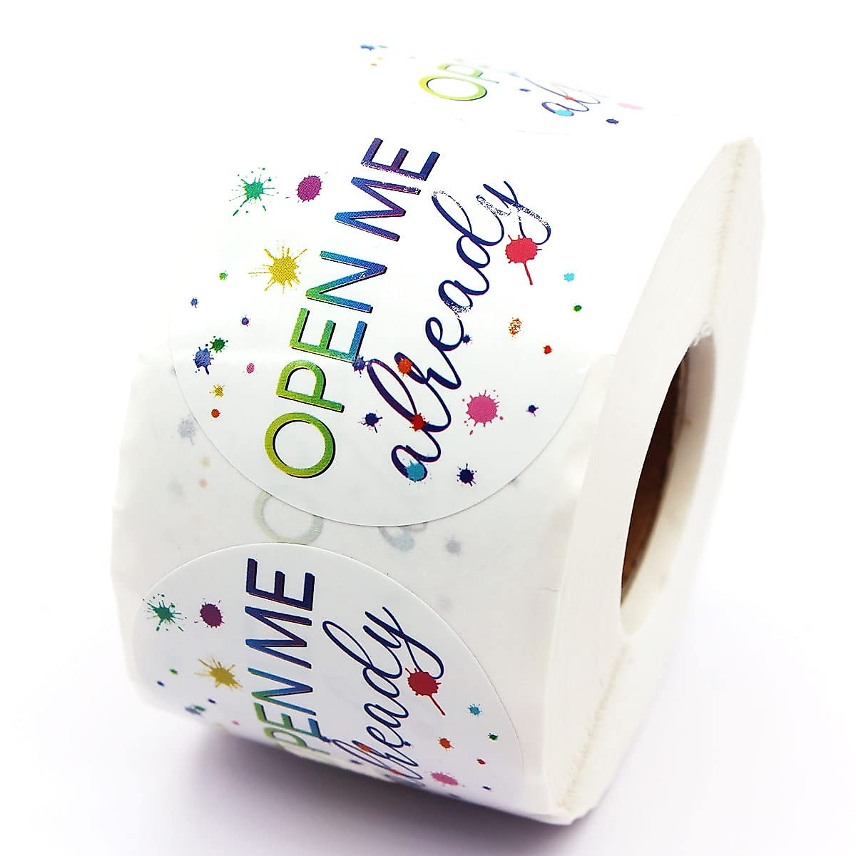 Open Me Already Stickers,Thank You Stickers,Handmade Stickers,Small Shop Stickers,Envelopes Stickers for Small Business, Online Retailers,Handmade Goods,500 Labels Per Roll