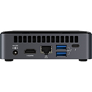 Intel NUC Kit NUC10I3FNK Business Mini Desktop Black (Intel i3-10110U 2-Core, 4GB RAM, 128GB PCIe SSD, Intel UHD, WiFi, Bluetooth, 1xHDMI, SD Card, Win 10 Home)