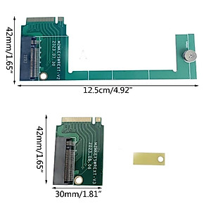 PCIE4.0 for Rog Ally SSD Memory Hard Drive Card Adapter Converter Transfer Board 90° M2 Transfercard for Handheld,Gaming Console Module Accessories (Long 4layer PCIE4.0)