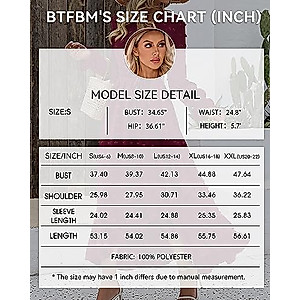 BTFBM Women's Boho Wrap Maxi Dress Summer Fall V Neck Swiss Dot Long Sleeve Flowy Slit Wedding Party Cocktail Dresses(Swiss Dot Wine Red, Small)
