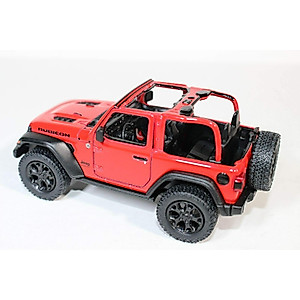 2018 Jeep Wrangler Rubicon No Top Red - Kinsmart P/B