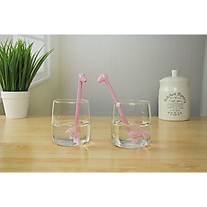 Paladone Unicorn Straws - Reusable Plastic Straws - Set of 2