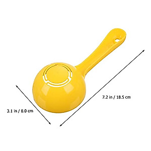 Hemoton 2pcs Plastic Rice Paddle Food Service Spoon Semicircular Rice Shovel Non Stick Rice Scooper Potato Server Spatula for Home Kitchen Restaurant Sushi Making