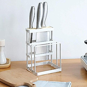 ZH1 Household Multifunctional Cutting Board Rack, Kitchen Storage Knife Rack, Bottom Non-Slip Design, Can Put Knives, Pot Covers, Cutting Boards.