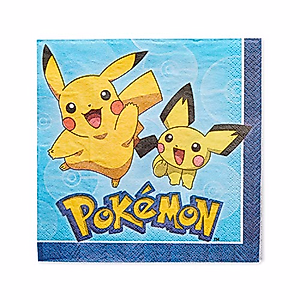 American Greetings Pokemon Party Supplies, Paper Lunch Napkins (48-Count)