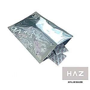 (25) Premium Quality 3 Size Mylar Bags for Food Storage (10 Mil) Thick Mylar Bags With Oxygen Absorbers 500cc for Bulk Food Preservation - Variety Pack, Quart, 1 Gallon, 2 Gallon Long Term Food Storage Bags (8 x12 Inch, 10 x 14 Inch, 14 x 20 Inch)