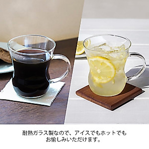 Hario "Suki" Glass Mug, 300ml, Clear