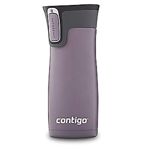 Contigo West Loop Stainless Steel Vacuum-Insulated Travel Mug with Spill-Proof Lid, Keeps Drinks Hot up to 5 Hours and Cold up to 12 Hours, 16oz Dark Plum