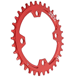 Bike Chainring,96BCD Bike Narrow Wide Round Chainring Repair Single Chain Ring for Mountain ycle (34T)