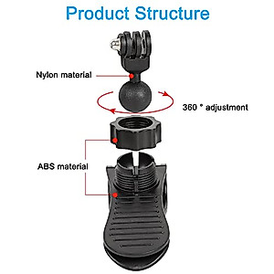 PellKing Car Sun Visor Mount VLOG/Video Holder for iPhone Samsung Cell Phone GoPro Insta360 X3 X2 X RS R AKASO DJI Osmo Action 3 2 Camera and Accessories