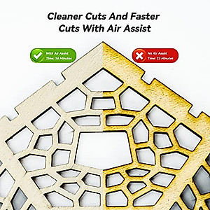 ATOMSTACK F30 Air Assist, Laser Engraver Laser Air Assist Pump with 2M Tube for ATOMSTACK X7 PRO/S10 PRO/A10 PRO/A5 PRO, Remove Smoke Dust, Cleaner Cutting Object Edges with Airflow 10-30L /Min