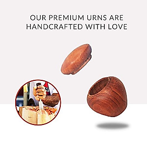Small Keepsake Cremation Rosewood Urn for Human or Pet Ashes,Handmade Mini Sharing Personal Funeral Urn,Wood Memorial Ashes Holder,Urn Memorial Gifts,Loss or Remembrance Gifts for Pet or Human Ashes
