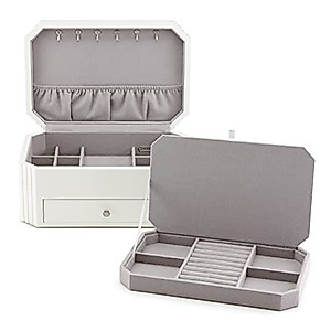 Reed and Barton White Lea Jewelry Box, 8.90 LB