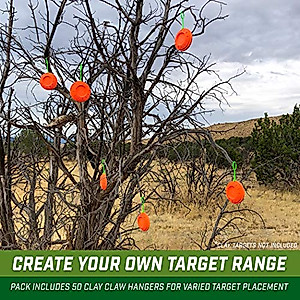 GoSports Outdoors Clay Target Holders - Choose Between Clay Claw Hangers or Clay Caddy In Ground Stakes, Versatile Target Holders for Shooting Practice