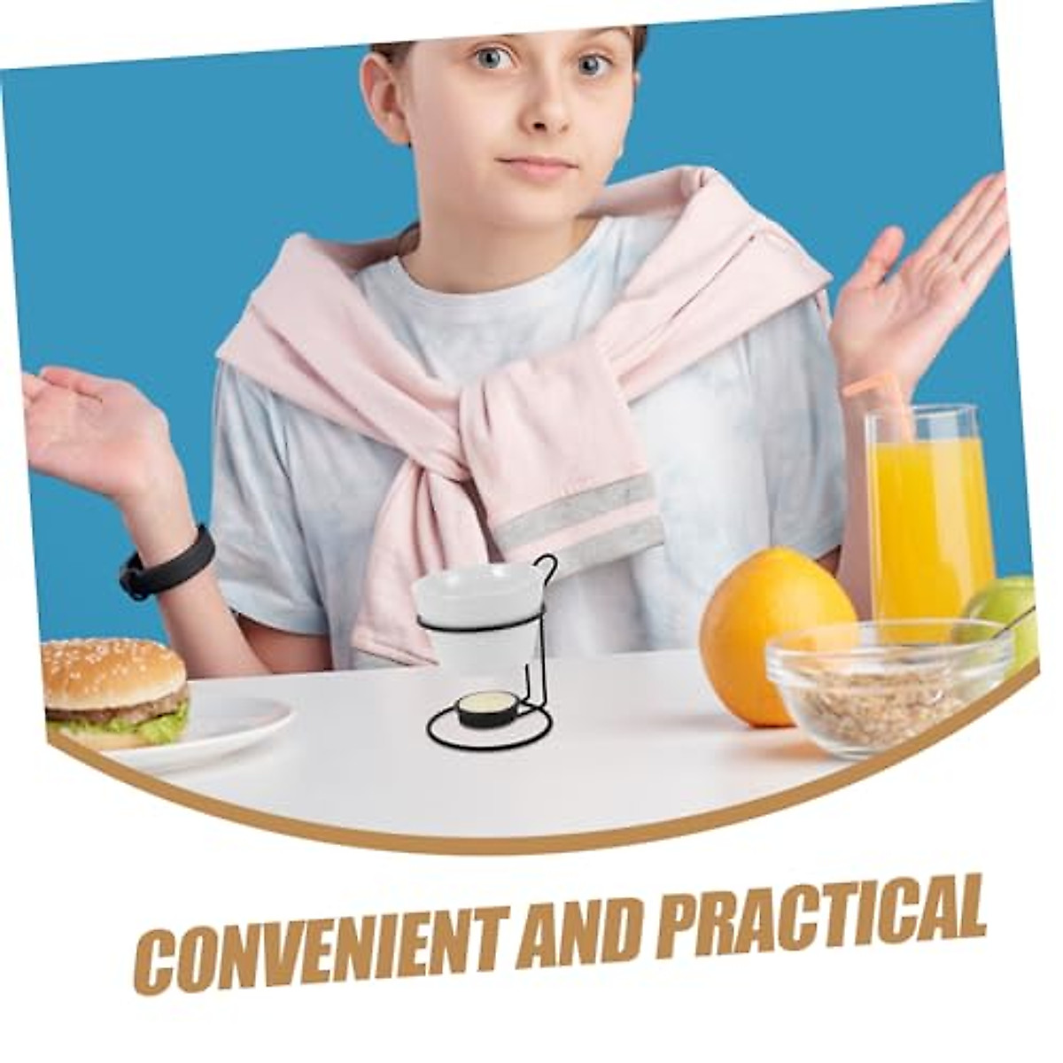 CIYODO 2 Sets Set Butter Heating Stove Chocolate Warmers Butter Warmers Porcelain Melting Pot Melted Butter Cups Candle Making Pot Porcelain Chocolate Pot Porcelain Butter Warmer Iron