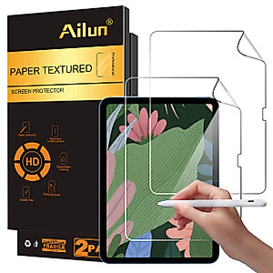 Ailun Paper Textured Screen Protector for iPad 10th Generation [10.9 Inch] [2022 Release] 2 Pack Draw and Sketch Like on Paper Textured Anti Glare Less Reflection [Not for iPad Air 10.9 Inch]