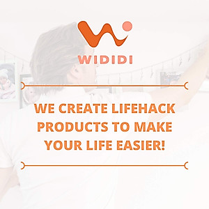 Wididi 4-Pack | Easy Up Reusable Multi-Purpose Utility Hooks Hang Decorations, Garlands, String Lights, Posters | Easy to Mount and Remove No Tools | Dorm and Home Office Decor Essentials