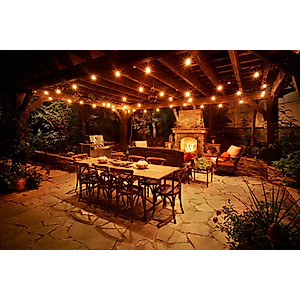 String Lights, Lampat 25Ft G40 Globe String Lights with Bulbs-UL Listd for Indoor/Outdoor Commercial Decor