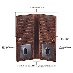 Wise Owl Accessories Real Leather Crossbody Bags and Purses for Women Bundled with RFID Blocking Long Bifold Credit Card Case Wallet (Cognac Set of 2)