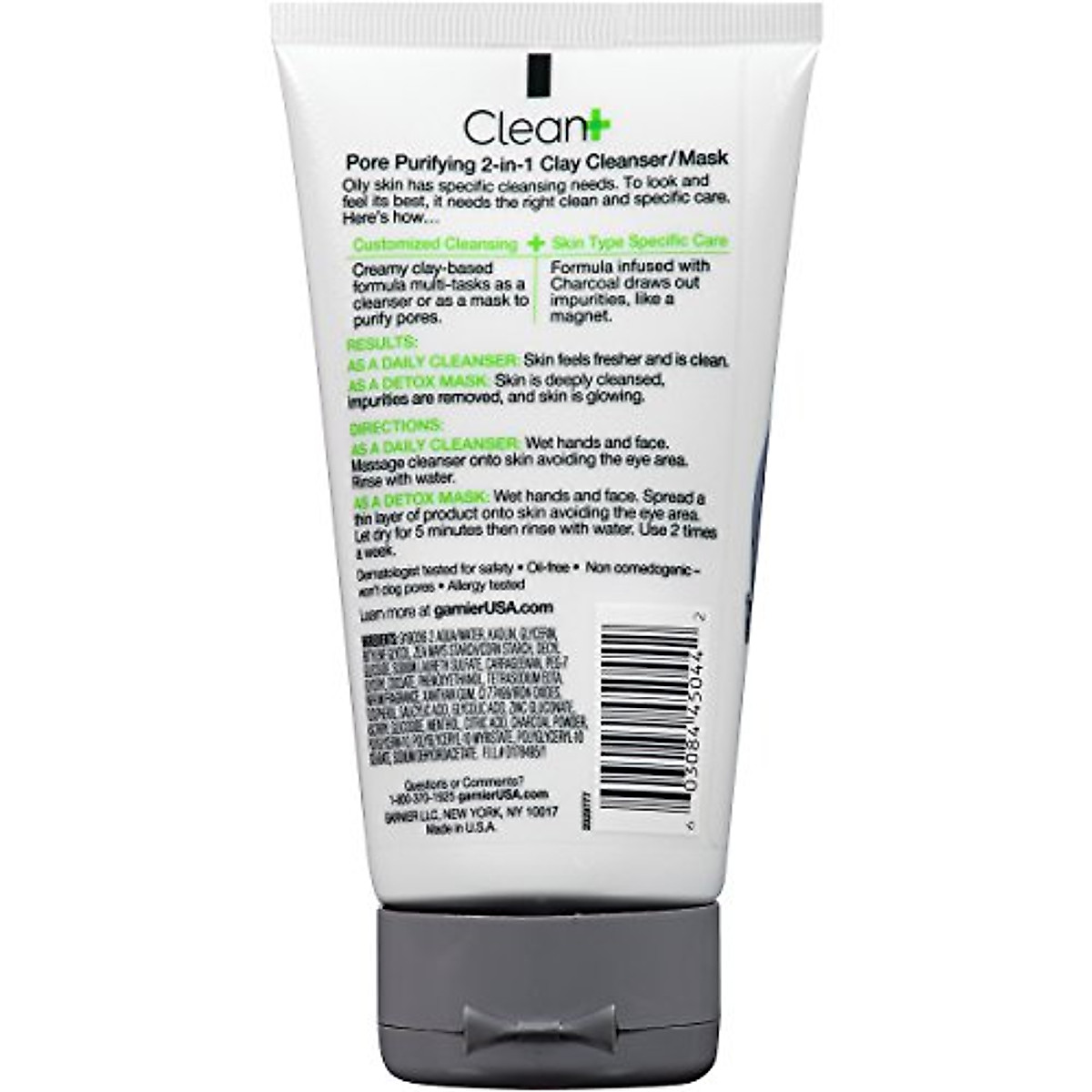 Garnier SkinActive Men's Pore Purifying Charcoal Face Wash & Mask, 5 fl. oz.