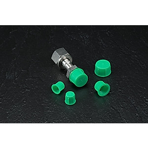 Caplugs CD-M-12X1.5 CD-M Series – Plastic Threaded Cap for Metric Fittings 200 Pack, Green LD-PE, Thread Size M12 x 1.5 Protective Closures, Dirt Seals, Masking, Painting, Plating (99395419)