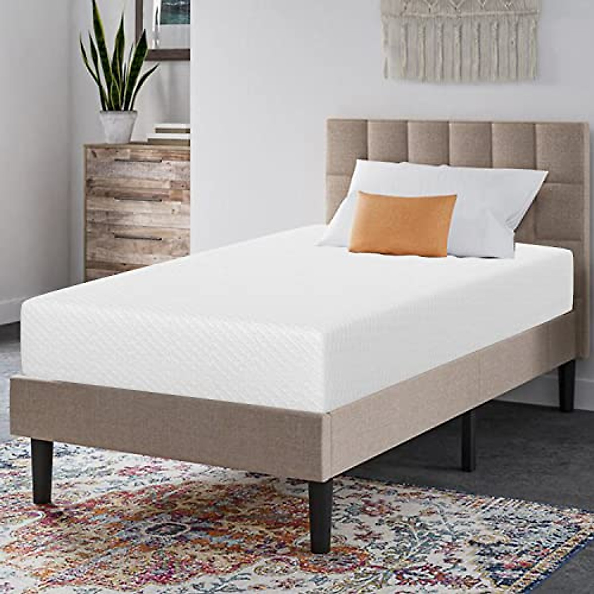 BestMassage 10 in Gel Memory Foam Mattress Mattresses for Cool Sleep & Pressure Relief,Medium Firm Mattresses CertiPUR-US Certified/Bed-in-a-Box,Twin