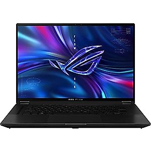 ASUS New ROG Flow 16" WQXGA Touchscreen Gaming Laptop - AMD R9-6900HS- NVIDIA GeForce RTX 3060 V6G Graphics- DDR5 Memory -MUX- 360-degree adjustability，w/HDMI (32GB RAM|2TB PCIe SSD)