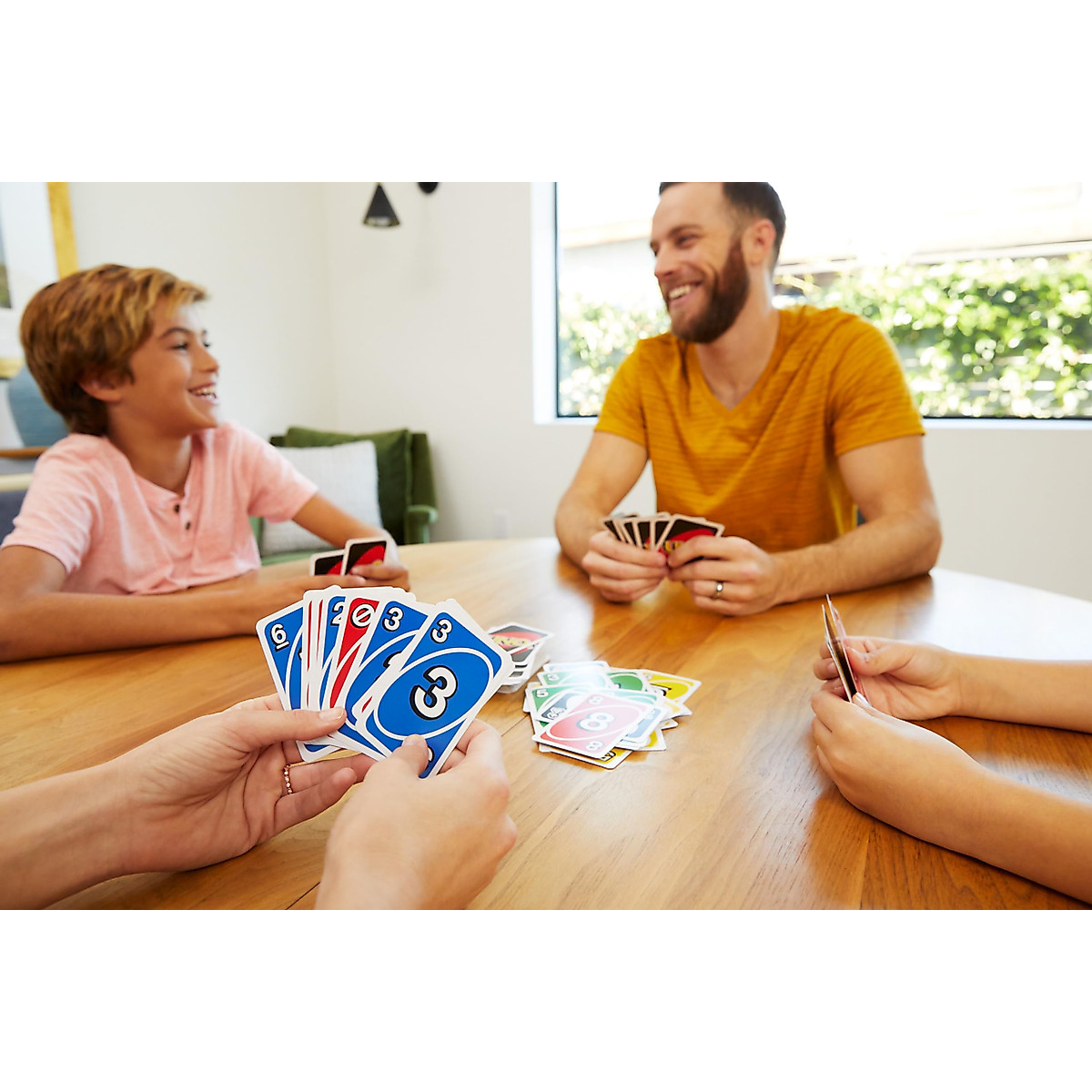 Mattel Games UNO Card Game, Multi, 8 x 3-3/4 x 81/100 in (42003)