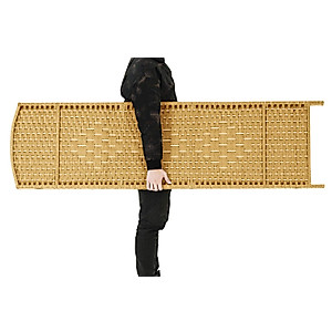 Corelax Room dividers 6 ft. Tall-20 Wide Freestanding Privacy Screen with Diamond Woven Fiber, Foldable Panel Partition Wall Divider, Double-Hinged Room Dividers(Yellow, 6 Panel)