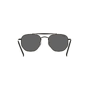 Ray-Ban RB3648 The Marshal Square Sunglasses, Antique Gunmetal/Dark Grey, 54 mm
