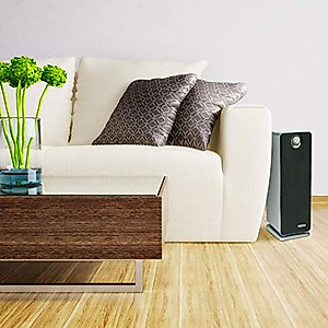 Germ Guardian AC4900CA 22” 3-in-1 True HEPA Filter Air Purifier for Home, Full Room, UV-C Light Kills Germs, Filters Allergies, Smoke, Dust, Pet Dander, & Odors, 3-Yr Wty, GermGuardian, Black