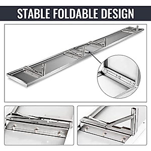 Metal Shelf | Stainless Steel Wall Mount Shelving for Commercial Restaurant, Kitchen, Laundry Room, Food Truck,48L X 12W Inch