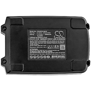 RWMM 2000mAh Replacement Battery Compatible with Metabo 6.25468, 6.25469, 6.25469.00, 6.25499 SSD 18 LTX, SSD 18 LTX 200 BL, SSD18 LT, SSD18 LTX, SSE 18 LTX Compact, SSW 18, SSW 18 LT