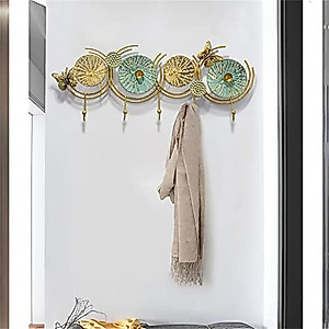 BBSJ Fashion Wrought Iron Hook Porch Wall Decoration Pendant Behind The Door Coat Hook American Personality Coat Hook