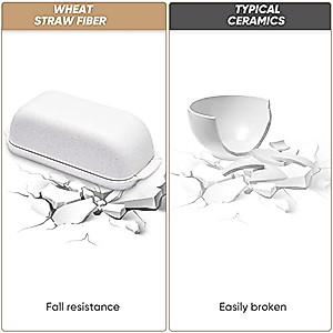Butter Dish with Lid, Airtight Butter Dish for Countertop and Refrigerator,Microwave/Dishwasher Safe, Plastic Butter Keeper Tray for West/ East Coast Butter (Straw-01)