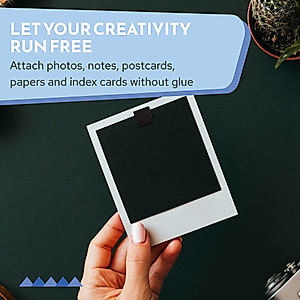 WINTEX Magnets for Crafts Strip with Adhesive Backing - 112 pcs x 0.8 inches Small Square Stick On Magnet Strips - Thin Flat Black Magnetic Peel-Off Tape Squares