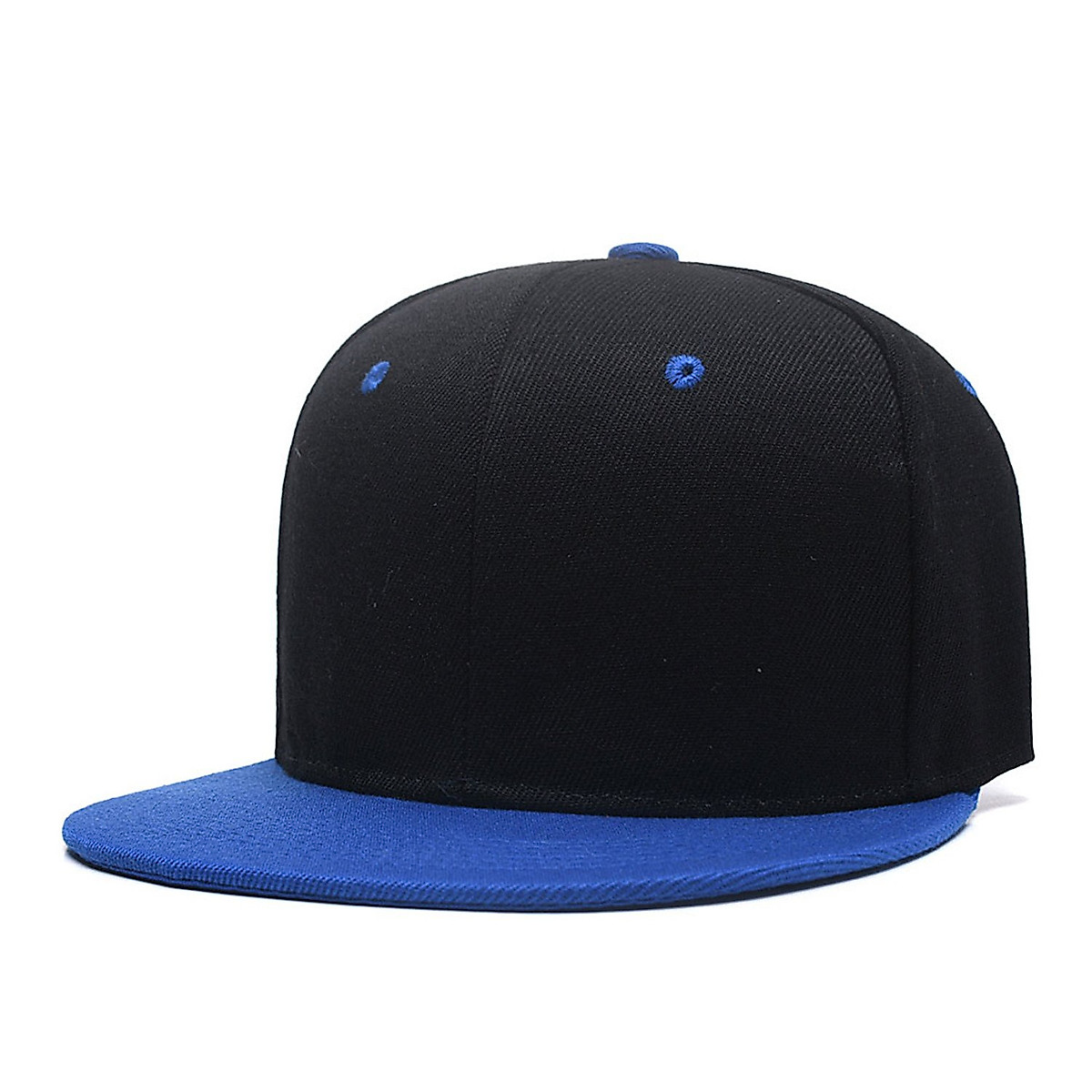 Eray Hip Hop Snapback Casquette,Embroidered.Custom Flat Bill Dance Plain Baseball Dad Hats Black Blue
