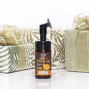 WOW Skin Science Ubtan Foaming Exfoliating Face Wash Facial Cleanser - Face Wash for Oily Skin with Acne - Face Wash for Women & Men - Exfoliating Facial Scrub Face Cleanser - Facial Skin Care Product