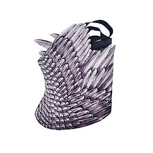 Himine Non-Woven Fabric Festive Party Angel Wings Suitable for Men and Women Decorative Wings (Black)