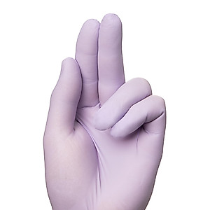 HALYARD LAVENDER NITRILE Exam Gloves, Powder-Free, Non-Sterile, 3.1 mil, 9.5 Inches, Lavender, Medium, 52818 (Box of 250)